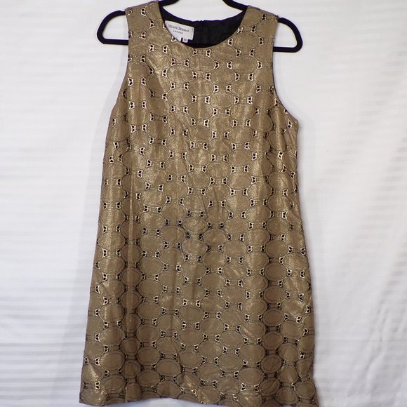Helene Berman | Dresses | Helene Berman Sleeveless Metallic Gold Shi ...